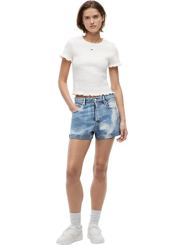 Tommy Hilfiger Denim Hot Pants - Denim Light