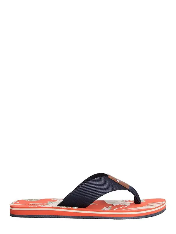 Tommy Hilfiger Floral Print Flip Flops - Blue