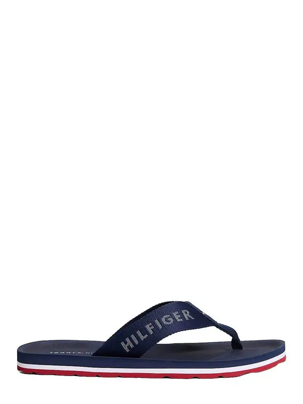 Tommy Hilfiger Monotype Flip-flop Sandals - Blue