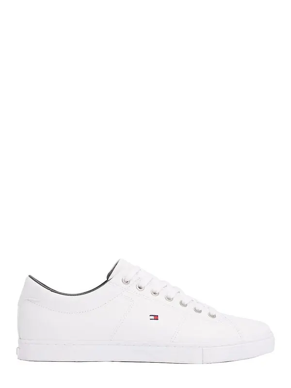 Tommy Hilfiger Flag Leather Sneakers - White