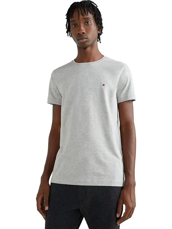 Tommy Hilfiger Extra Slim Fit Premium T-shirt Grey - Light Grey Heather