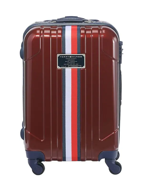 Tommy Hilfiger 21" Hardcase Spinner Suitcase - Burgundy