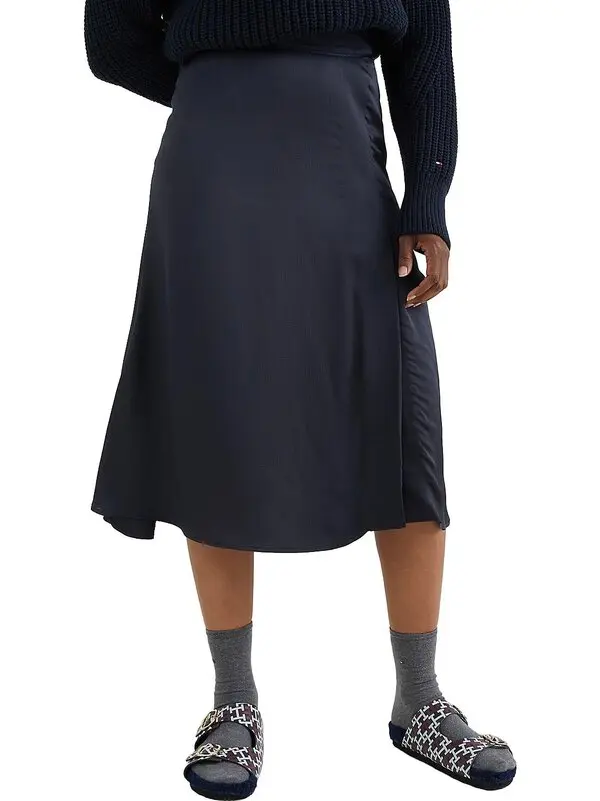 Tommy Hilfiger Midi Skirt - Navy