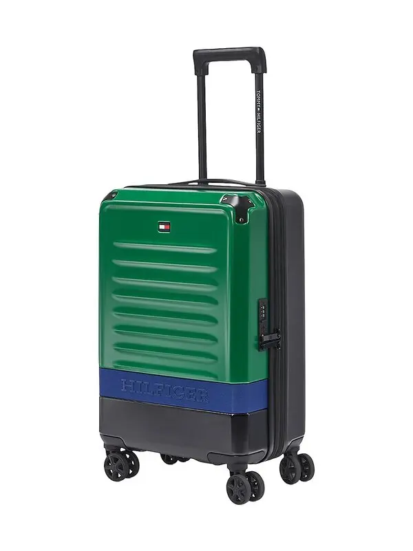 Tommy Hilfiger 21" Colorblock Hardcase Spinner Luggage - Nouveau Green