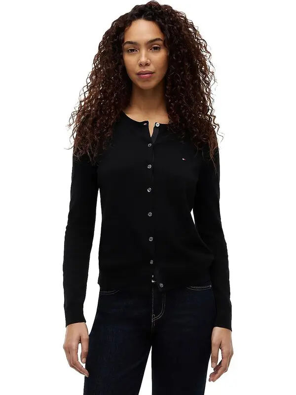 Tommy Hilfiger Long Sleeve Cardigan - Black