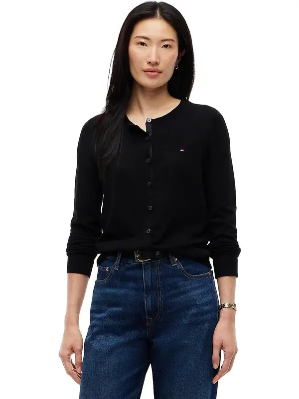 Tommy Hilfiger Long Sleeve Cardigan - Black