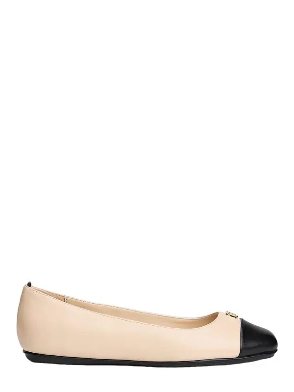 Tommy Hilfiger Logo Hardware Ballet Flat - Medium Natural