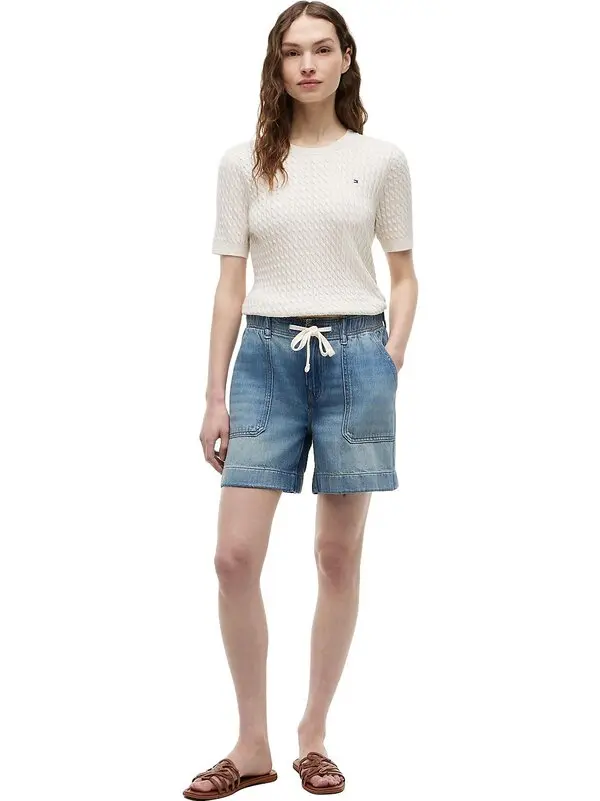 Tommy Hilfiger Denim Utility Shorts - Medium Wash