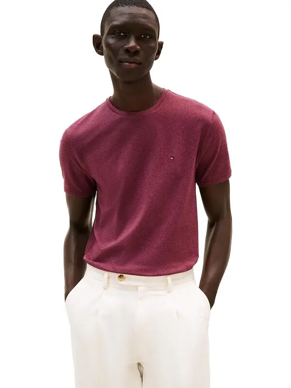 Tommy Hilfiger Slim Fit T-shirt Red - Burgundy Heather