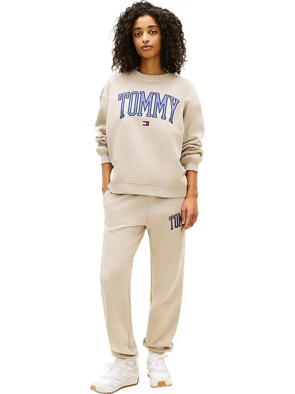 Tommy Hilfiger Varsity Logo Sweatpants - Stone