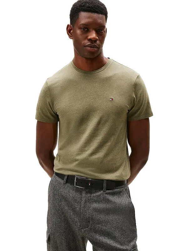 Tommy Hilfiger Slim Fit T-shirt Green - Green Heather