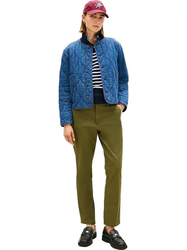 Tommy Hilfiger Slim Fit Stretch Cotton Blend Chinos - Utility Olive