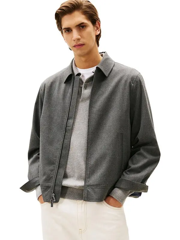 Tommy Hilfiger Zip-up Lightweight Jacket - Grey