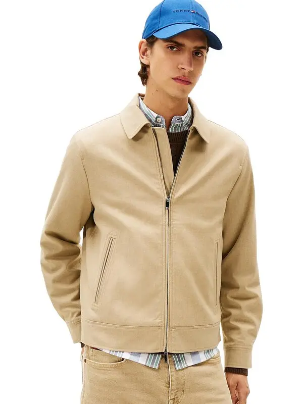 Tommy Hilfiger Zip Ivy Jacket - Classic Khaki