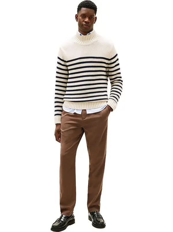 Tommy Hilfiger Relaxed Tapered Stretch Cotton Trousers - Hot Coco