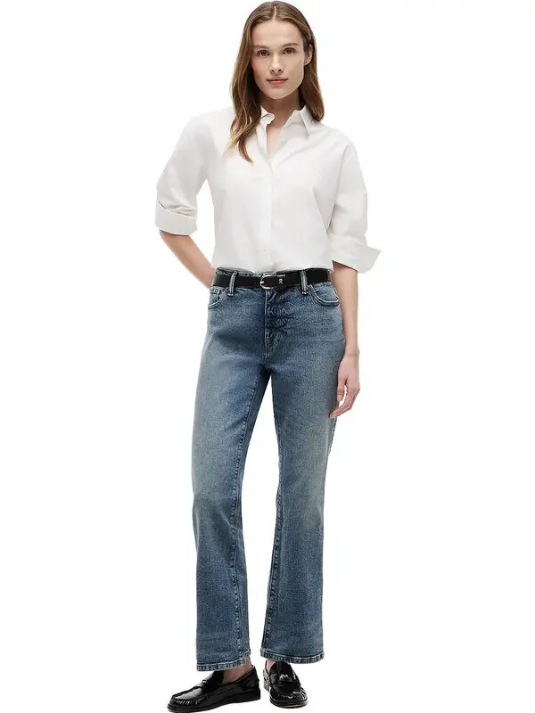 Tommy Hilfiger Mid-rise Stretch Bootcut Jeans - Dark Wash