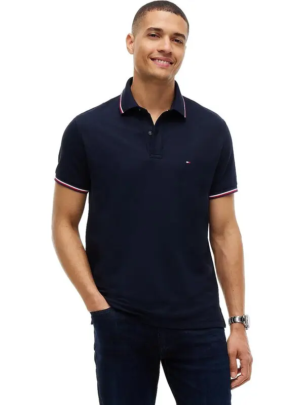 Tommy Hilfiger Regular Fit Tommy Wicking Polo - Navy