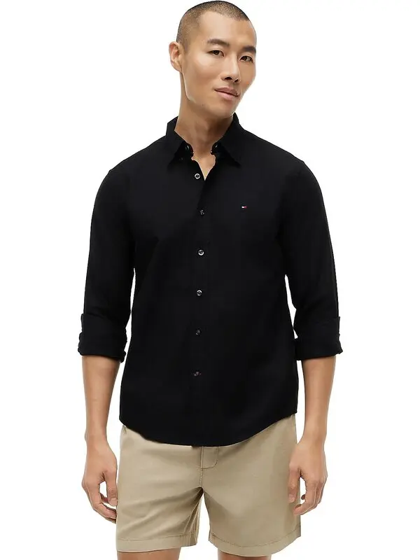 Tommy Hilfiger Regular Fit Oxford Shirt - Black