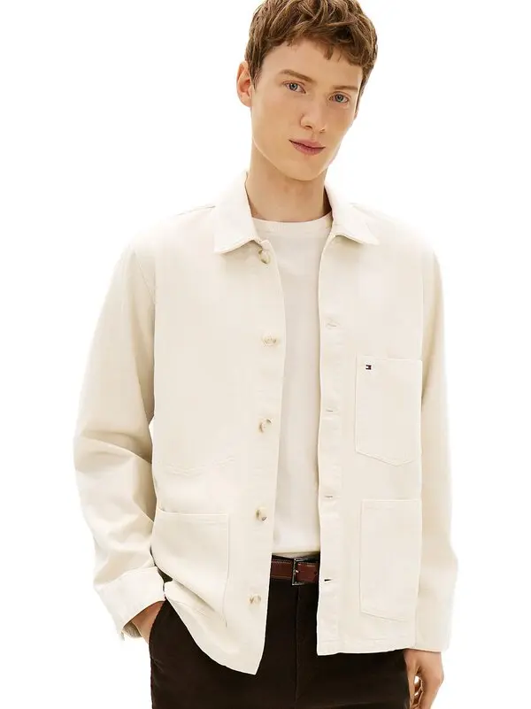 Tommy Hilfiger Garment-dyed Denim Chore Jacket - Muslin