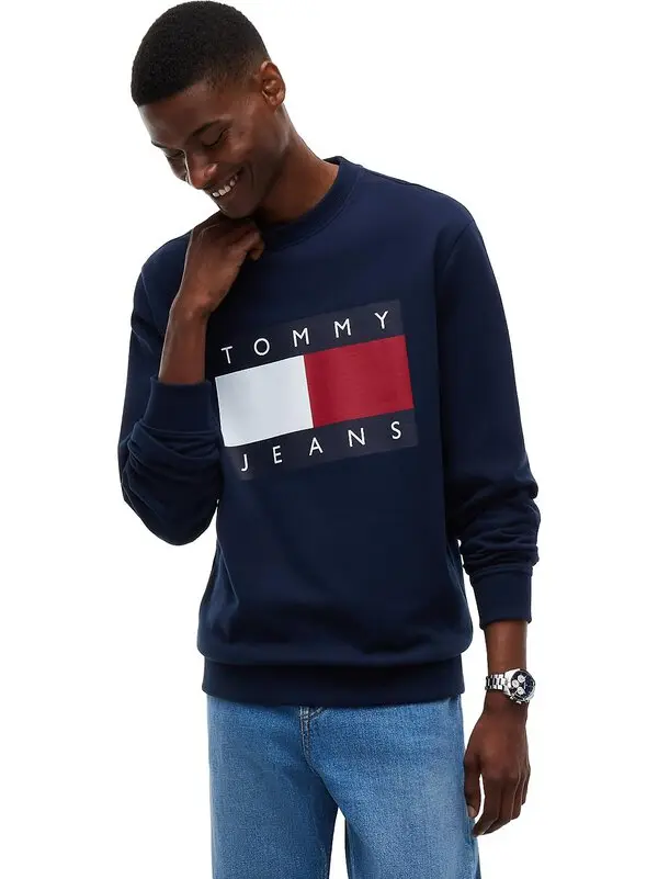 Tommy Hilfiger Big Flag Logo Sweatshirt - Navy