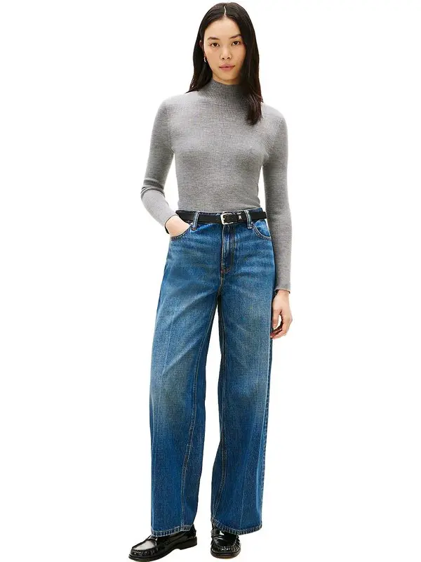 Tommy Hilfiger High-rise Wide-leg Jeans - Dark Wash