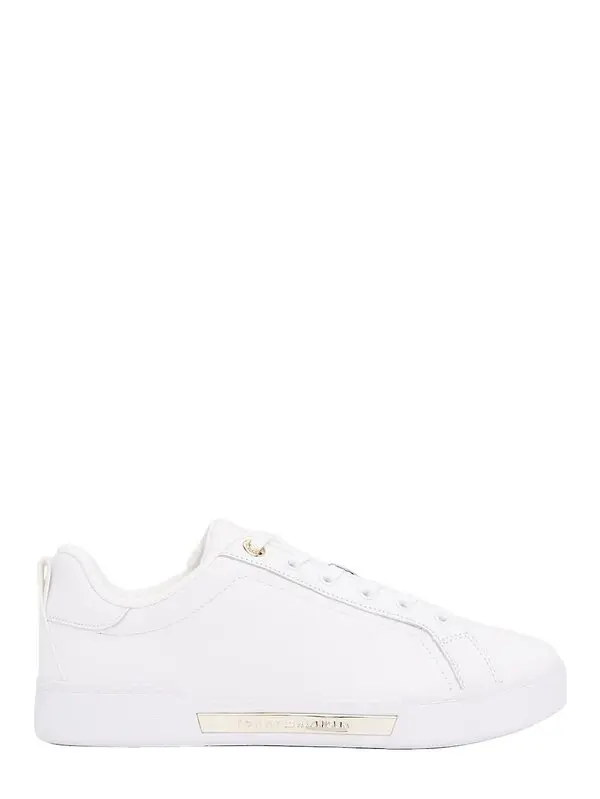 Tommy Hilfiger Leather Sneakers - White