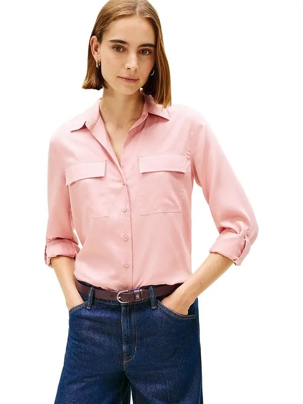 Tommy Hilfiger Lightweight Utility Shirt - Elegant Pink