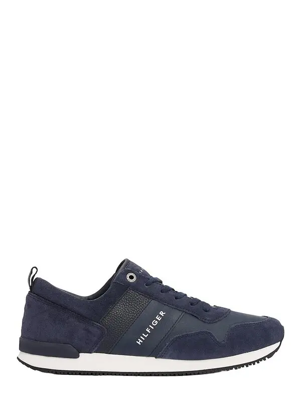 Tommy Hilfiger Suede Mix Tonal Runner Sneakers - Midnight