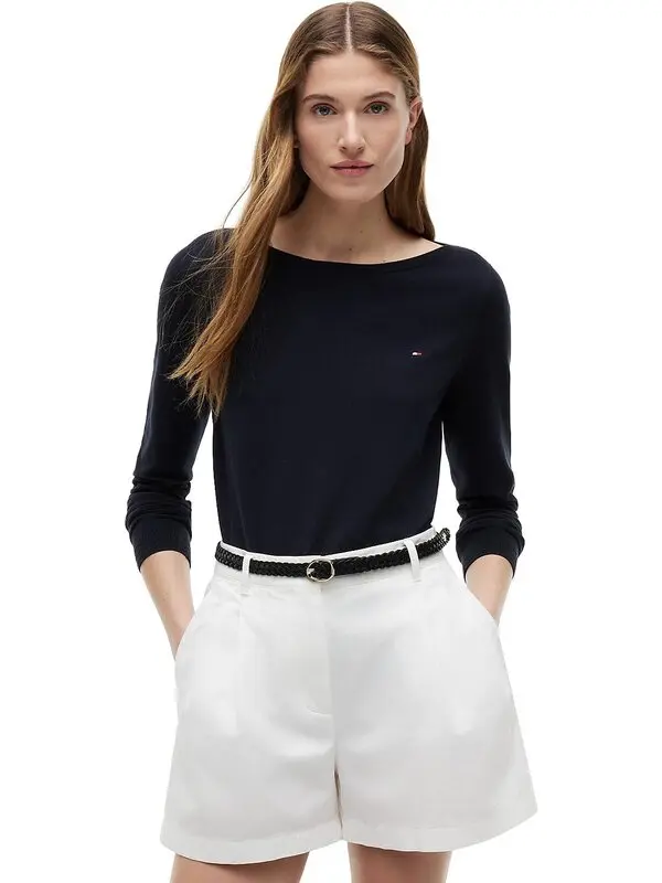 Tommy Hilfiger Boatneck Sweater - Navy