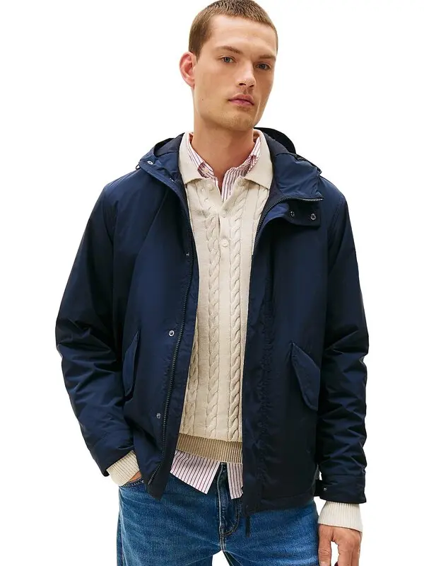 Tommy Hilfiger Water-repellent Packable Hooded Jacket - Navy