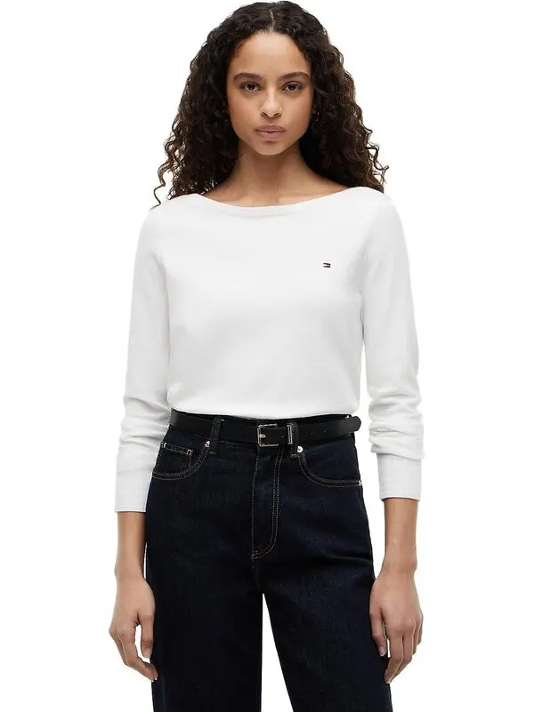 Tommy Hilfiger Boatneck Sweater - Ecru