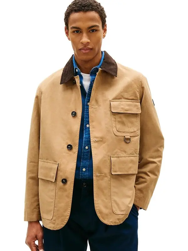 Tommy Hilfiger Relaxed Waxed Barn Jacket - Safari Canvas