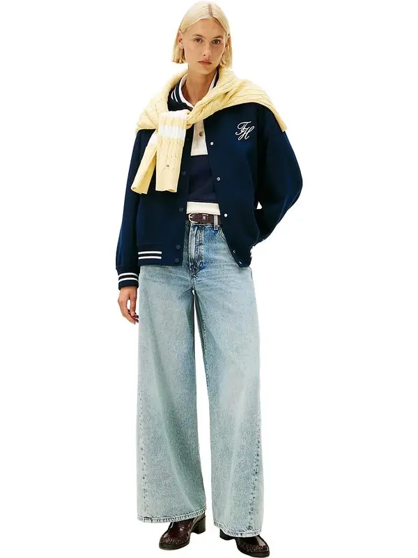 Tommy Hilfiger High-rise Wide-leg Jeans - Washed Blue