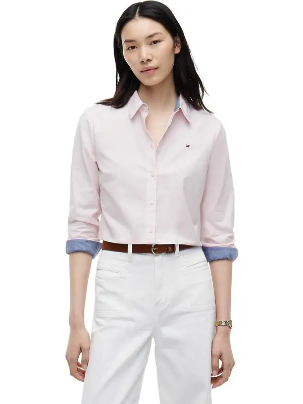 Tommy Hilfiger Stretch Oxford Shirt - Cradle Pink