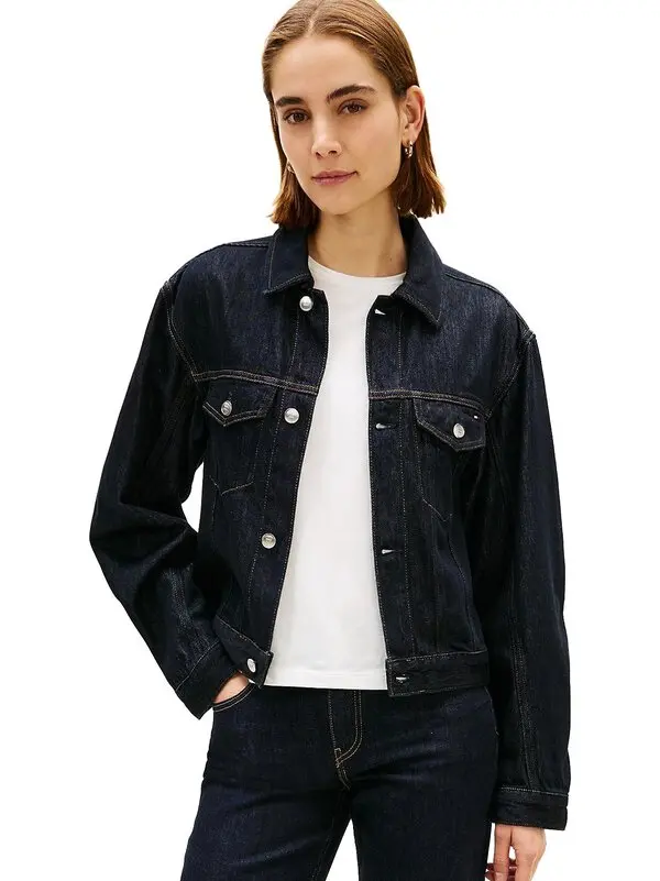 Tommy Hilfiger Pleated Denim Jacket - Pure Denim
