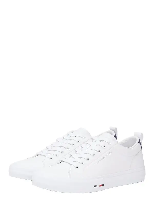 Tommy Hilfiger Vulcanized Leather Sneaker - White