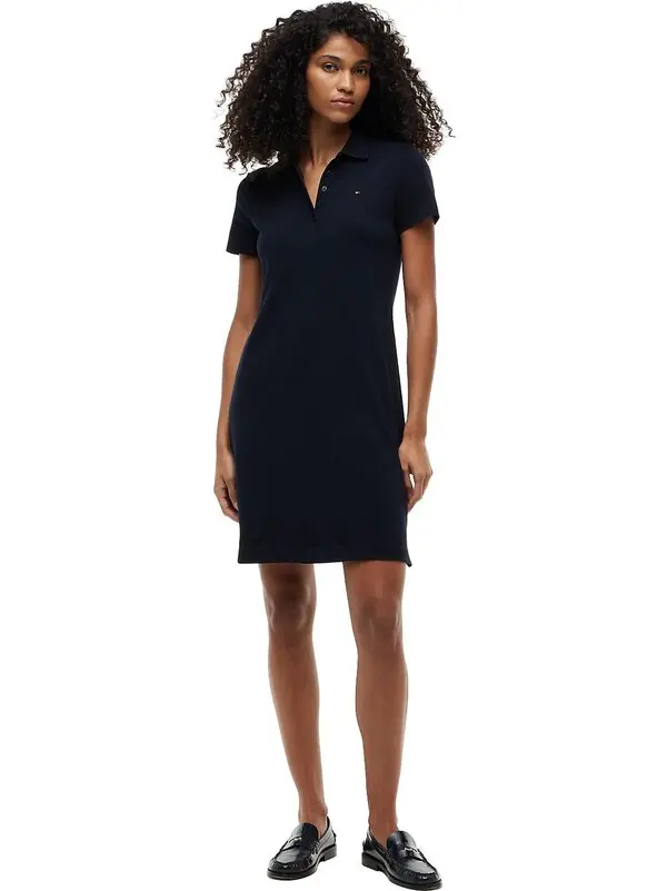 Tommy Hilfiger Classic Fit Stretch Cotton Polo Dress - Navy