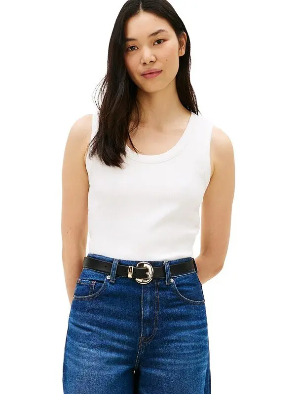 Tommy Hilfiger Rib-knit Tank Top - Ecru