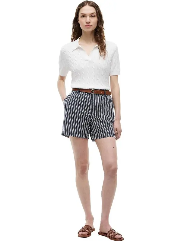 Tommy Hilfiger Striped Chino Shorts - Navy