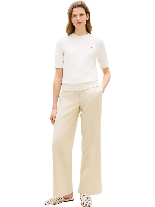 Tommy Hilfiger Twill Straight Leg Pants - Casablanca