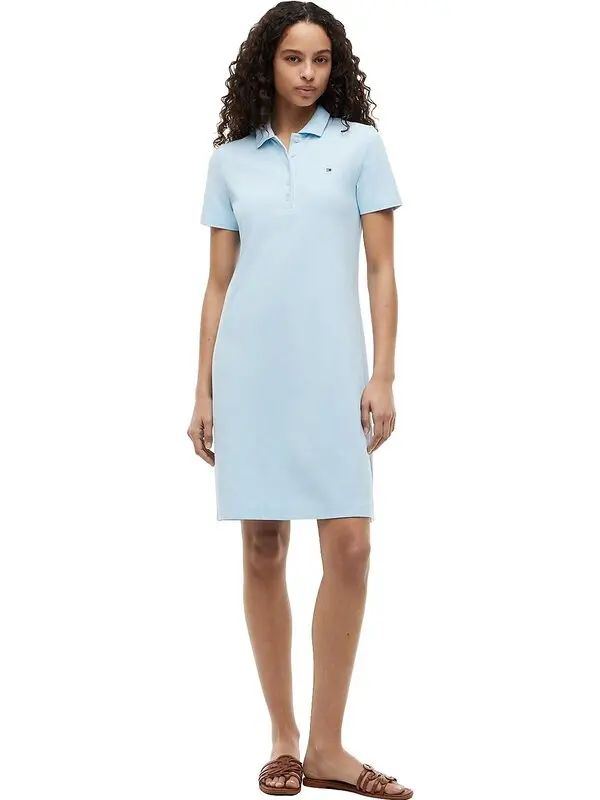 Tommy Hilfiger Stretch Cotton Polo Dress - Light Wash