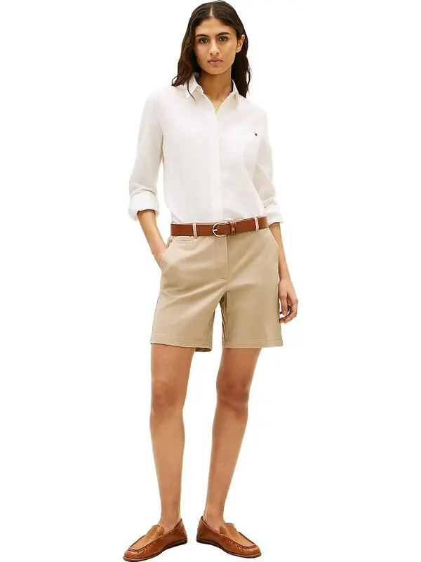 Tommy Hilfiger Stretch Chino Shorts - Beige