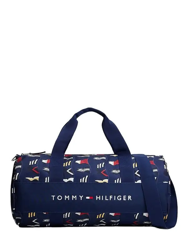 Tommy Hilfiger Allover Sailing Flag Duffle Bag - Preppy Navy Multi