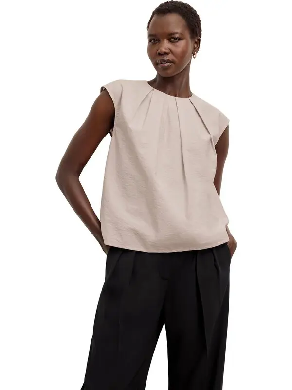 M.M.LAFLEUR The Nika Summer Friday Top Voile - Quartz