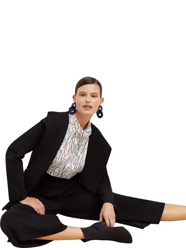 M.M.LAFLEUR The Lise' Printed Mock Neck Top - Multicolor