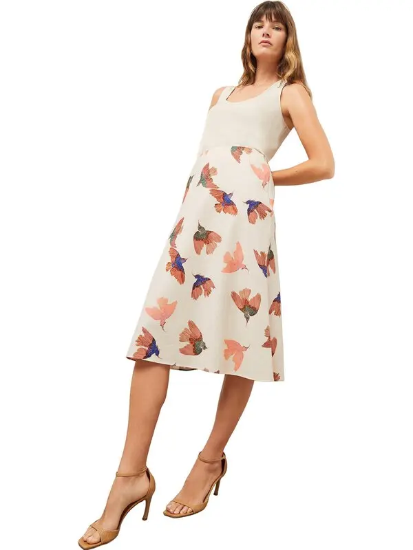 M.M.LAFLEUR The Vicky Tank Washable Silk - Pearl