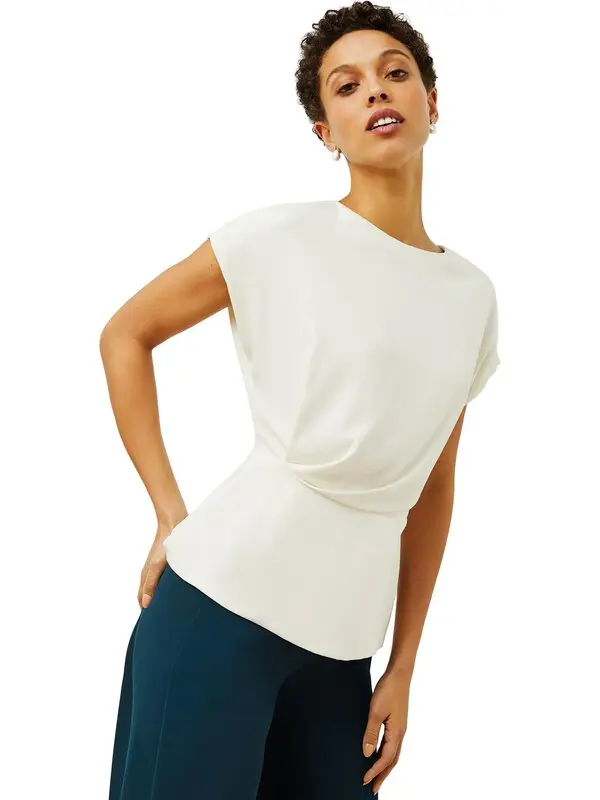 M.M.LAFLEUR Nejvi Eco Soft Wave Top - Ivory
