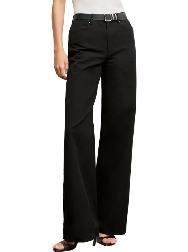 M.M.LAFLEUR Milo Wide-leg Jeans In Eco Better Than Denim - Black