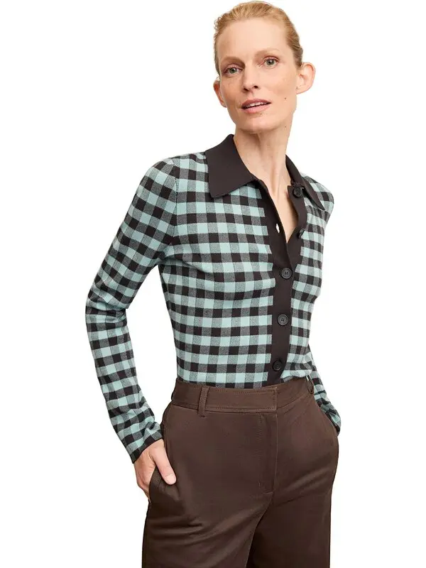 M.M.LAFLEUR The Lacie Top Eco 365knit In Checks - Picnic Check