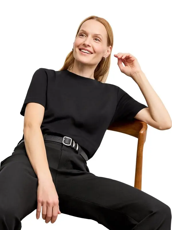 M.M.LAFLEUR Leslie Organic Pima Cotton T-shirt - Black